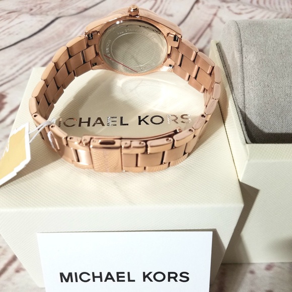 Michael Kors | Accessories | Nwt Michael Kors Colette Rose Gold Watch ...